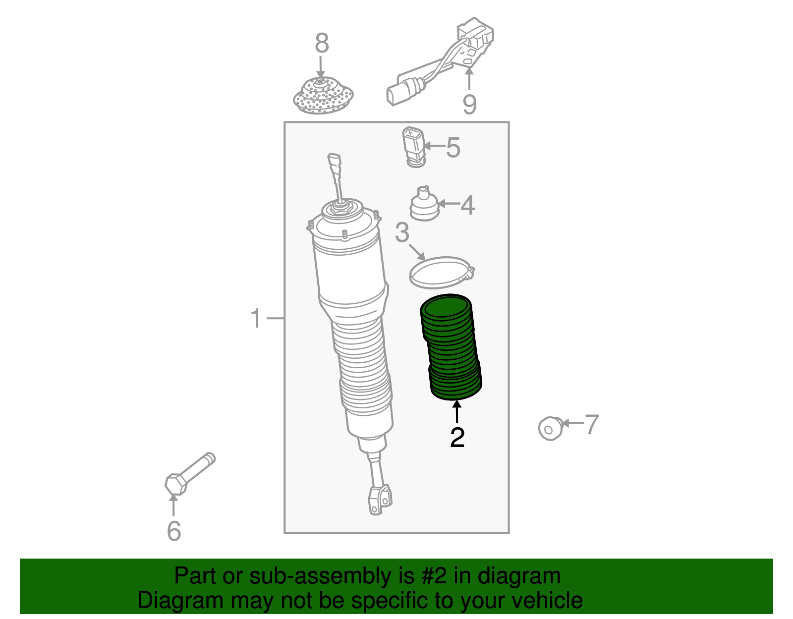 4E0-616-137-A - Strut Dust Shield 2004-2010 Audi | Audi OEM Parts Guy
