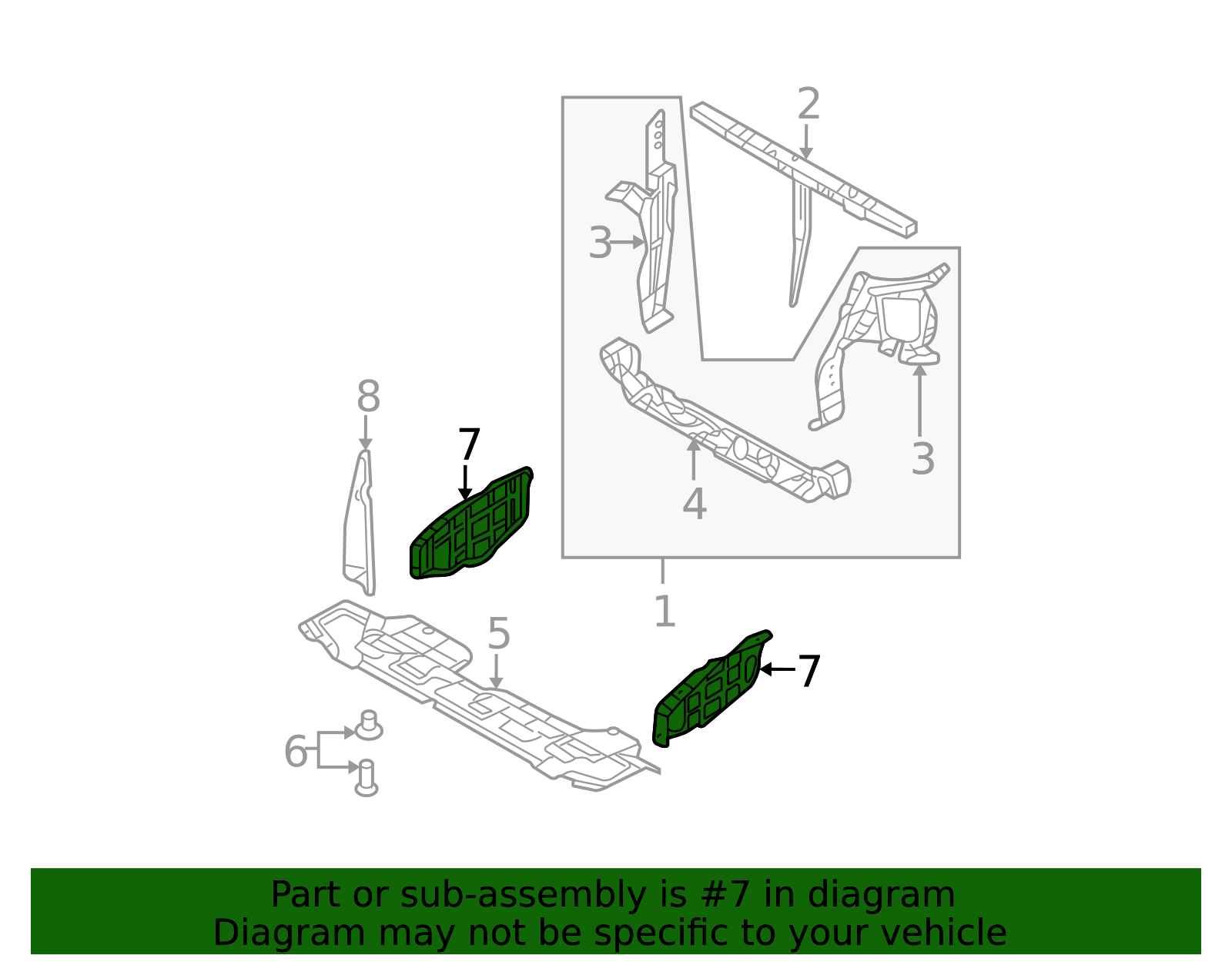 29120-4D100 - Side Shield 2006-2014 Kia Sedona | Kia.Parts Store