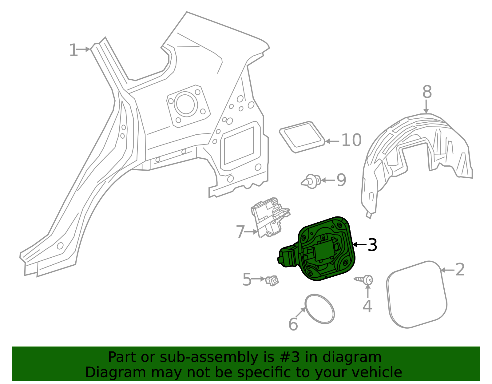 Fuel Filler Housing 77305-48041 | Toyota Parts Center