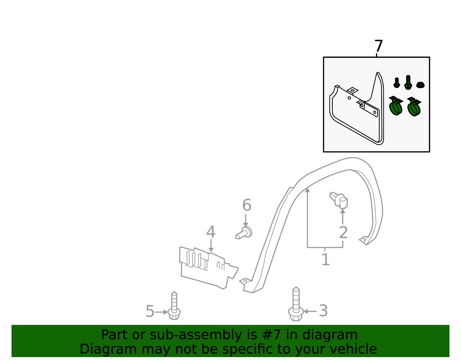 2020-2023 Volkswagen Atlas Cross Sport Splash Guard Kit 3CM-075-101 ...