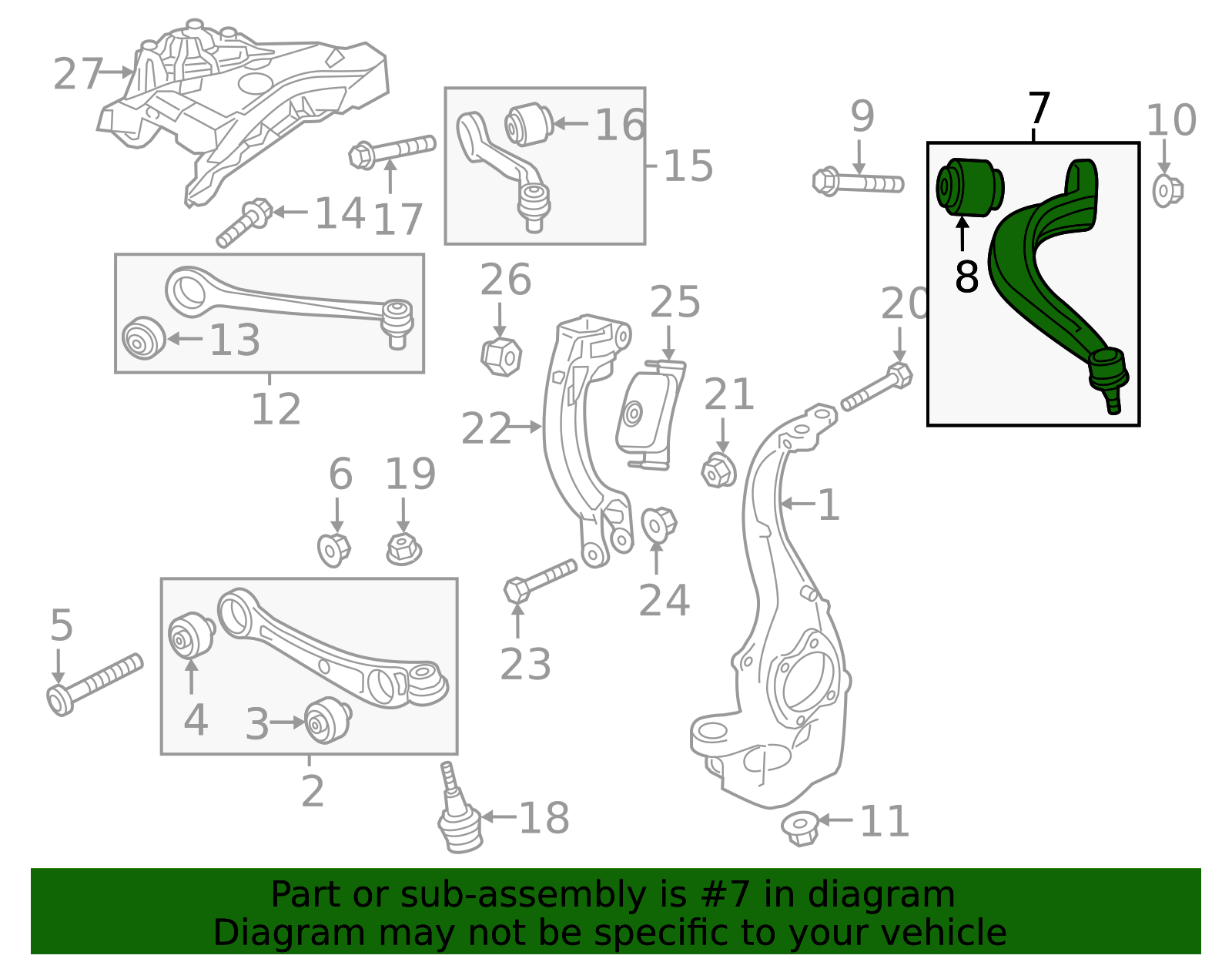 4H0-407-693-G - Rear Lower Control Arm 2011-2018 Audi | Audi OEM Parts Guy