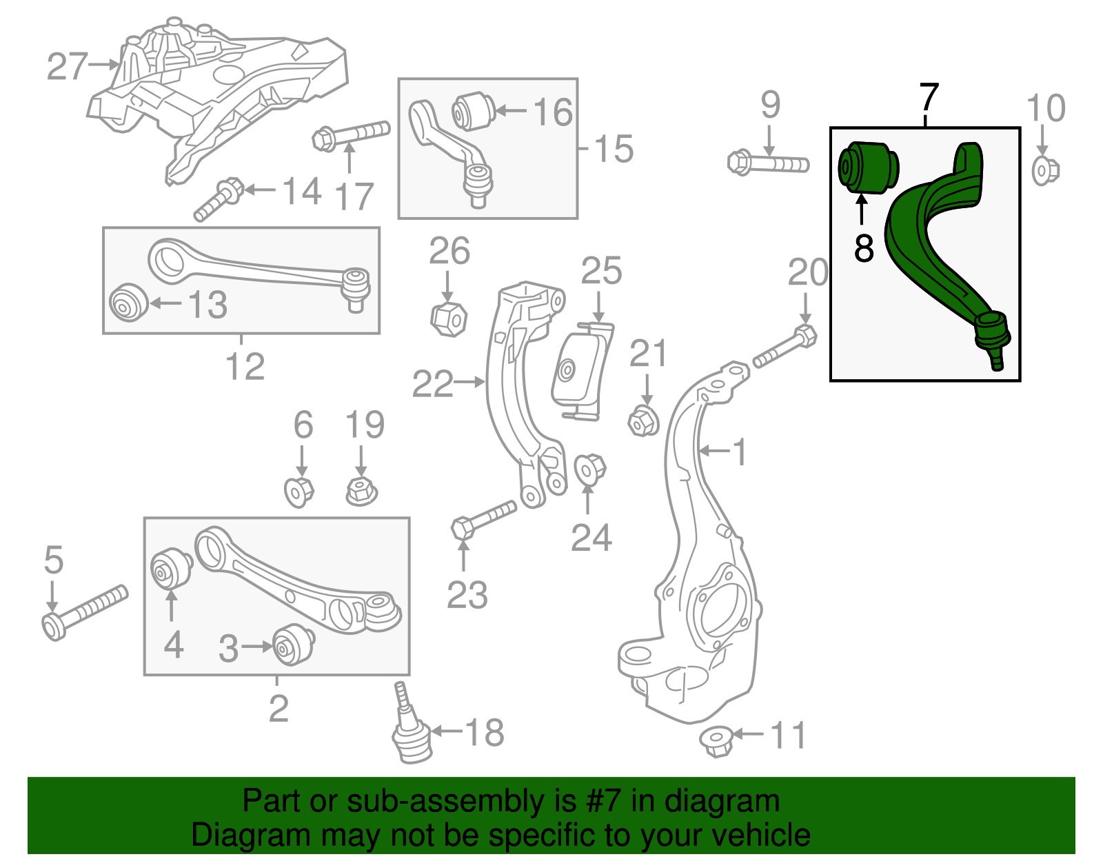 4H0-407-694-G - Rear Lower Control Arm 2011-2018 Audi | Audi OEM Parts Guy