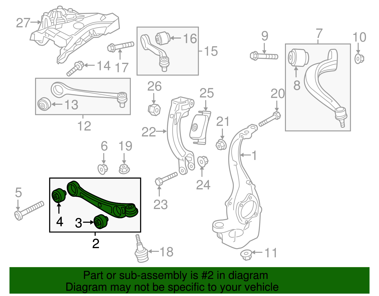 2011-2018 Audi Lower Control Arm 4H0-407-151-C | Audi USA Parts