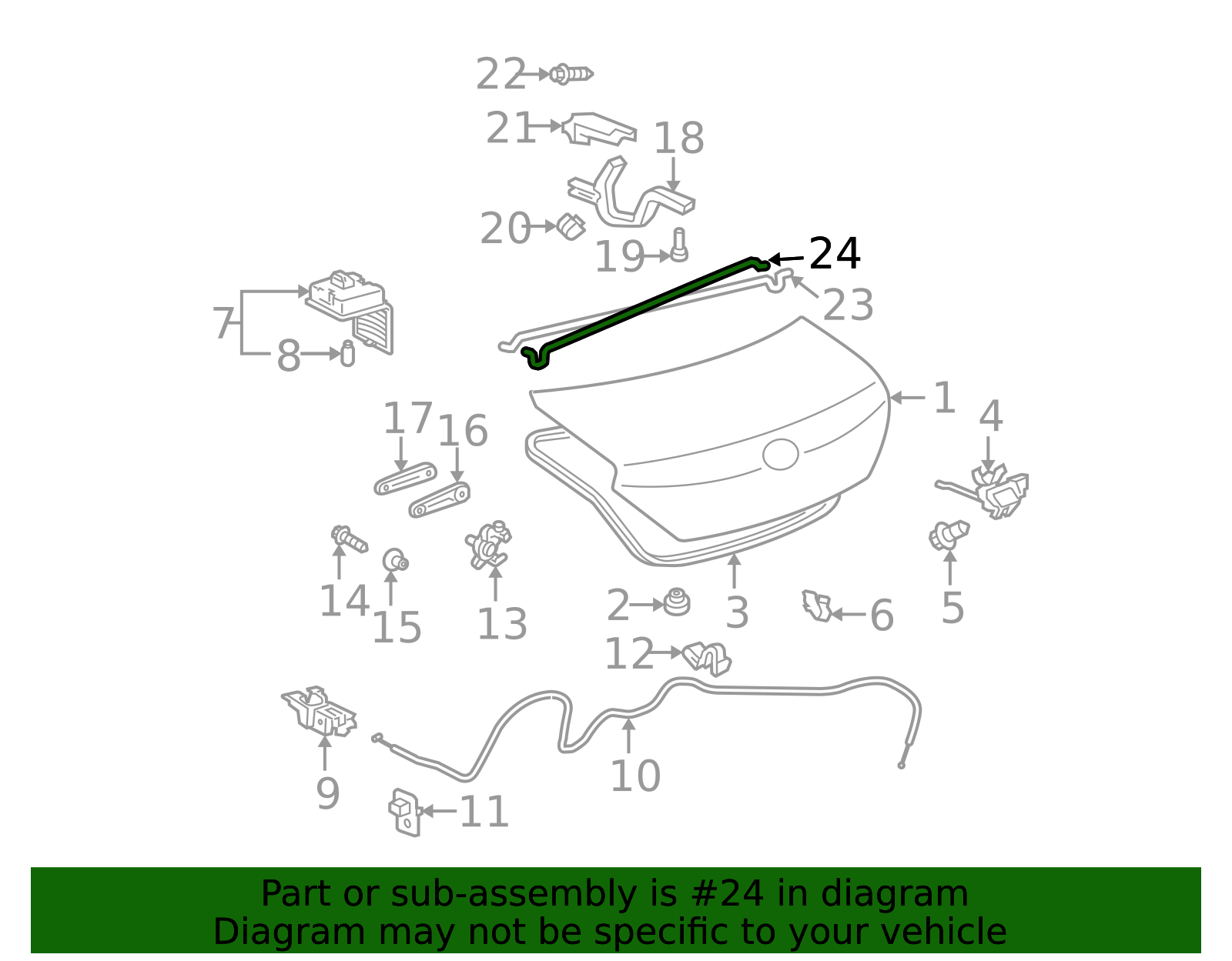 2007-2008 Toyota Solara Torsion Rod 64532-06190 | MotorMotor