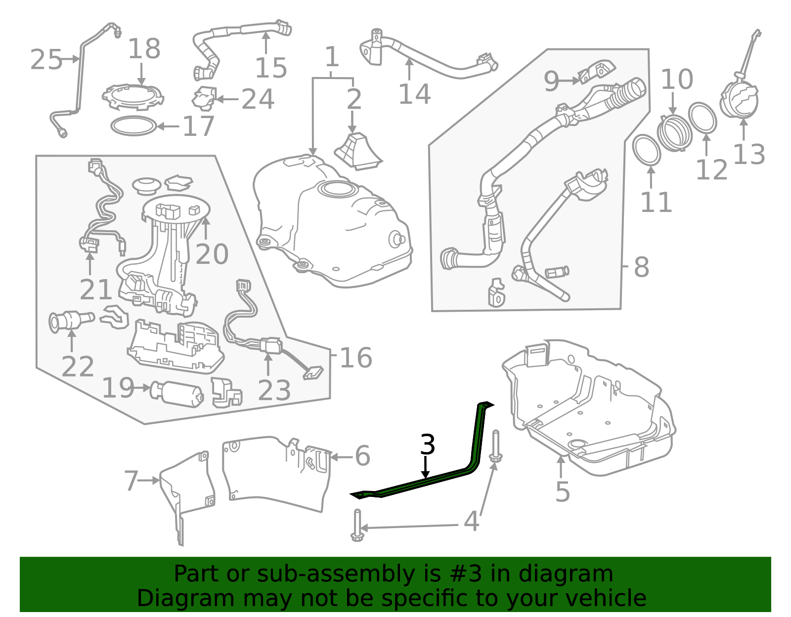 77601-06260 - Tank Strap 2025 Toyota Camry | Toyota San Diego Parts