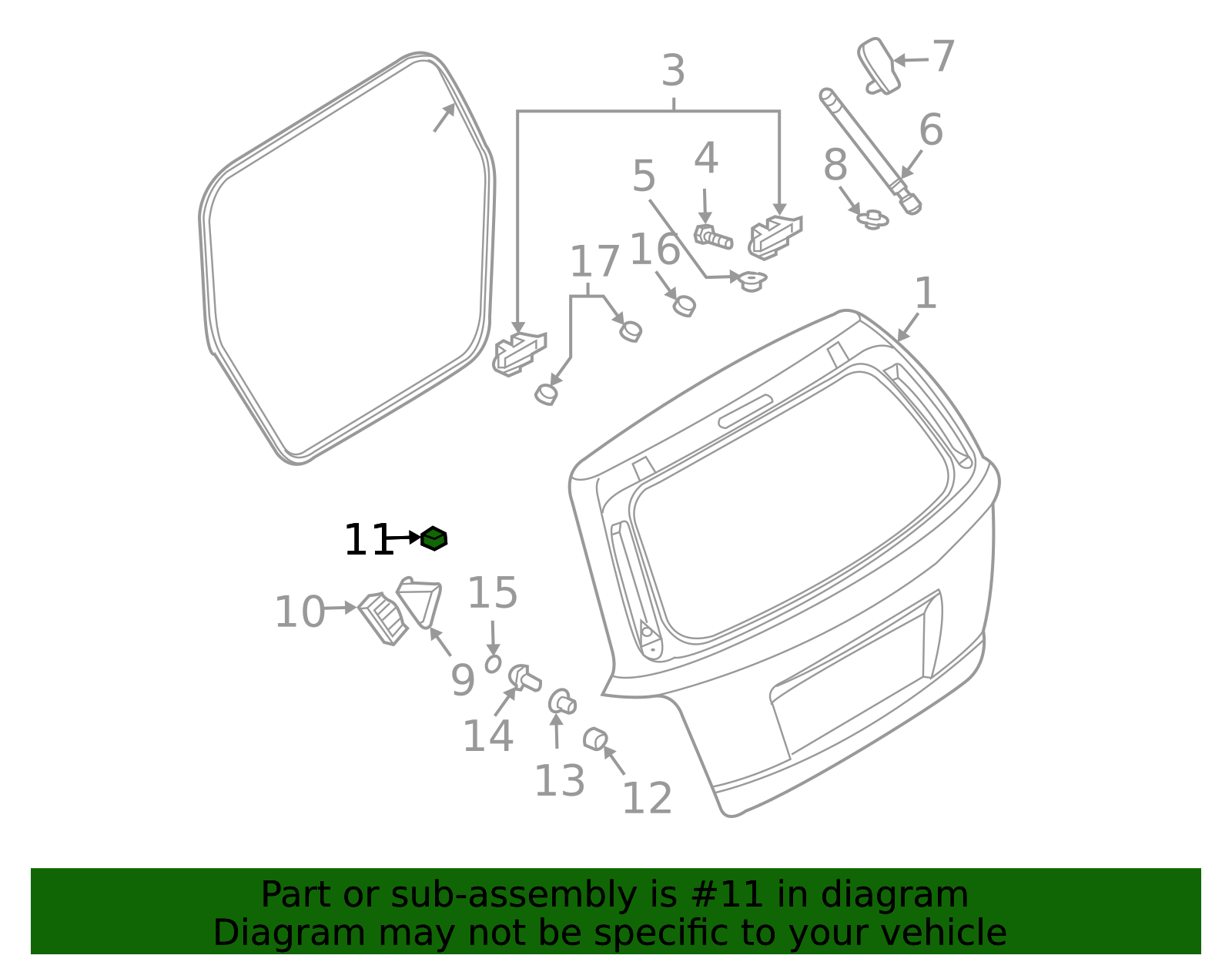82191-3E000 - Overslam Bumper 2003-2009 Kia Sorento | Kia.Parts Store
