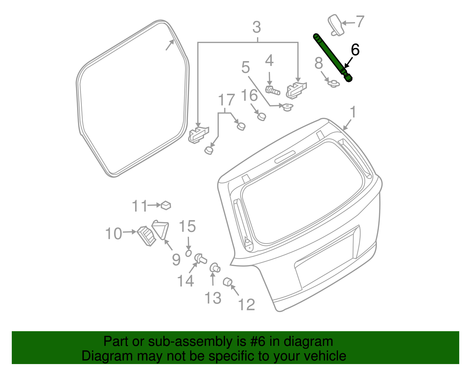 81771-3E021 - Support Cylinder 2003-2009 Kia Sorento | Kia.Parts Store