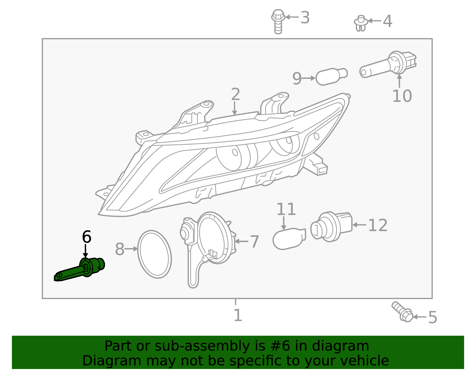 2007-2015 Toyota Headlight Bulb 90981-20024 | OEM Parts Online