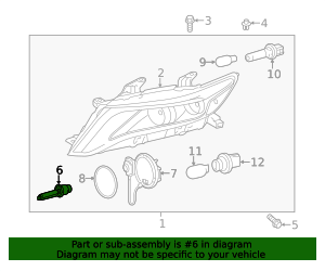 2007-2015 Toyota Headlight Bulb 90981-20024 | OEM Parts Online