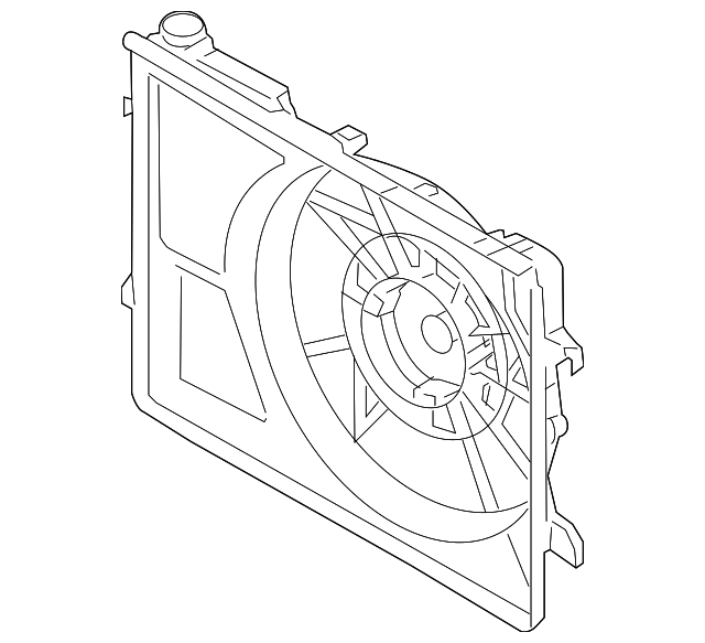 25350-1M000 - Fan Shroud - 2010-2013 Kia | World Kia Parts