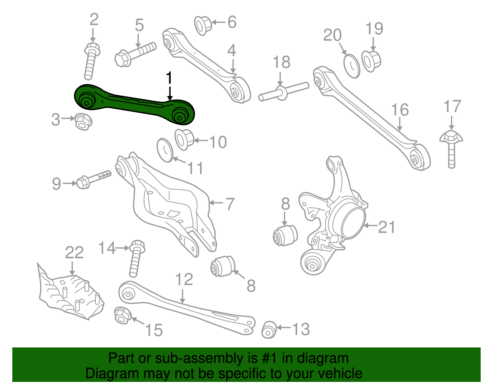 33-32-6-792-540 - Ft Upper Control Arm - 2012-2021 BMW | BMWPartsHub