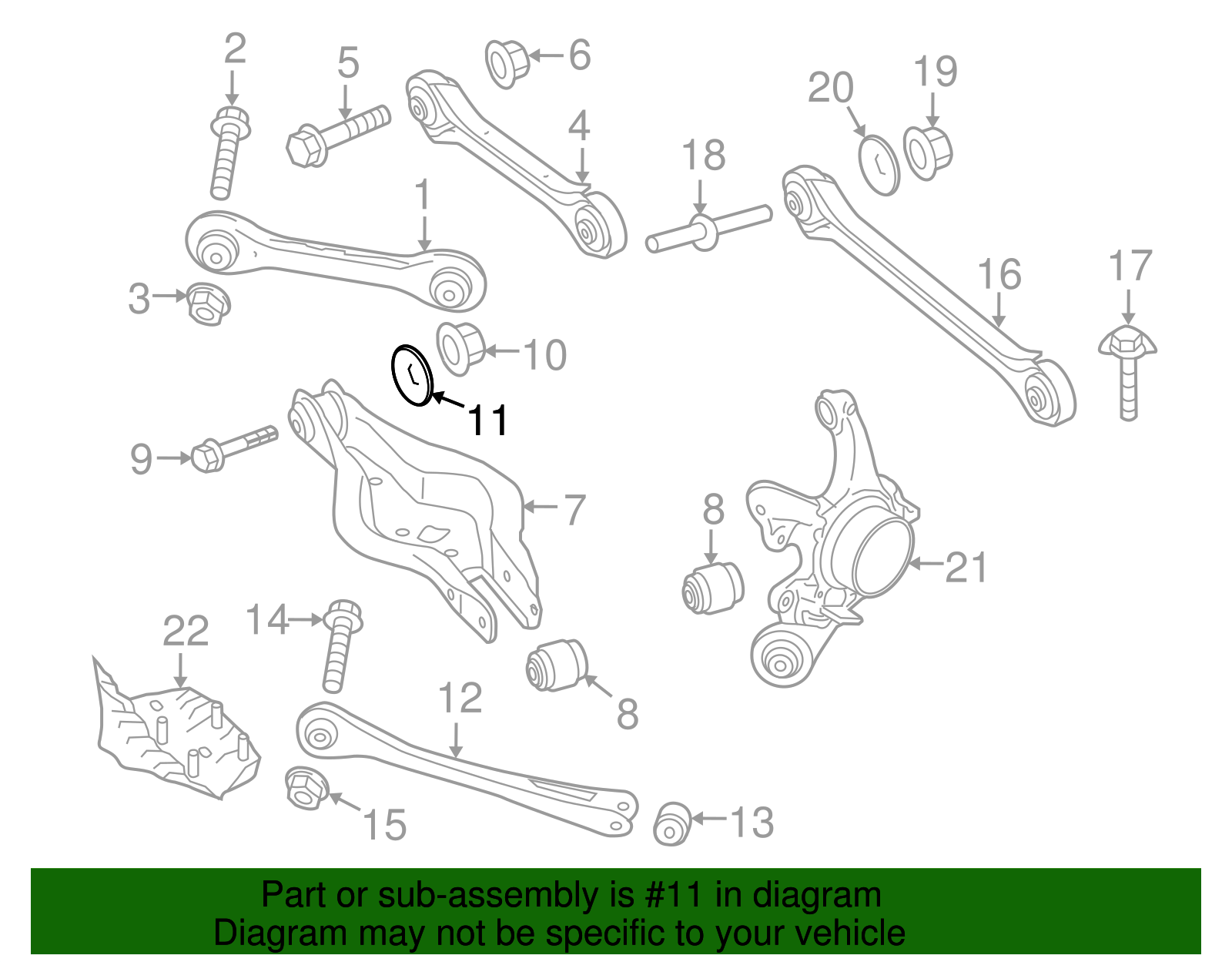 1999-2025 BMW Lower Control Arm Washer 33-30-6-786-187 | BMWPartsDirect.com