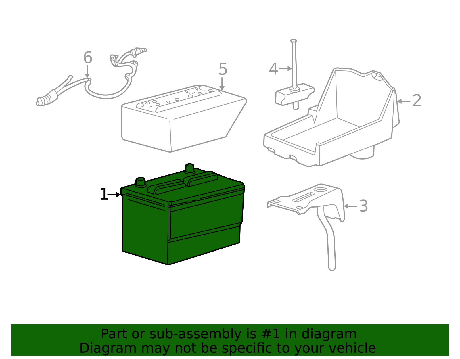 1996-2010 Ford Motorcraft Vehicle Battery bxt36r | TascaParts.com