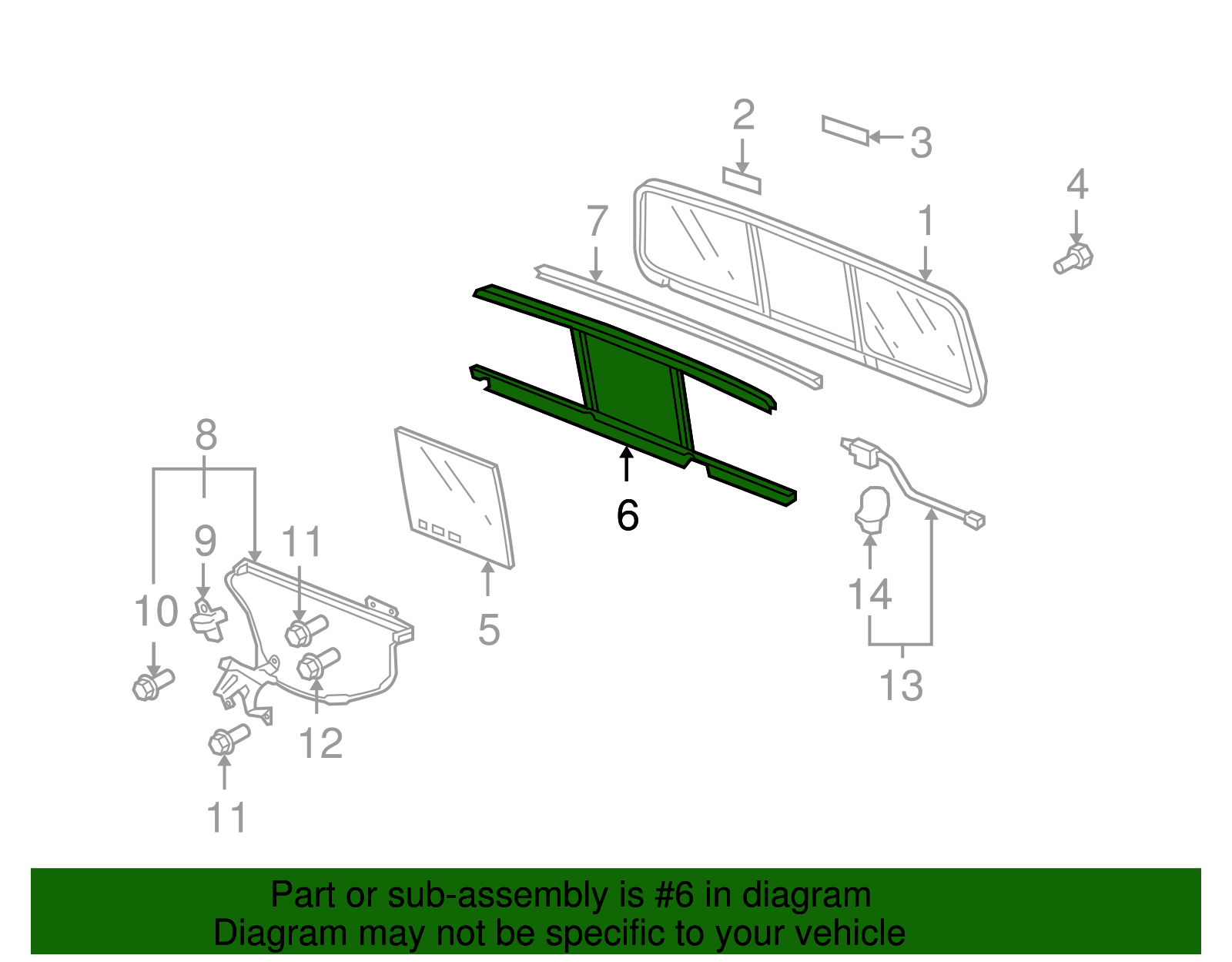 73231-SJC-A01 - Run Channel 2006-2014 Honda Ridgeline | Honda Parts Online