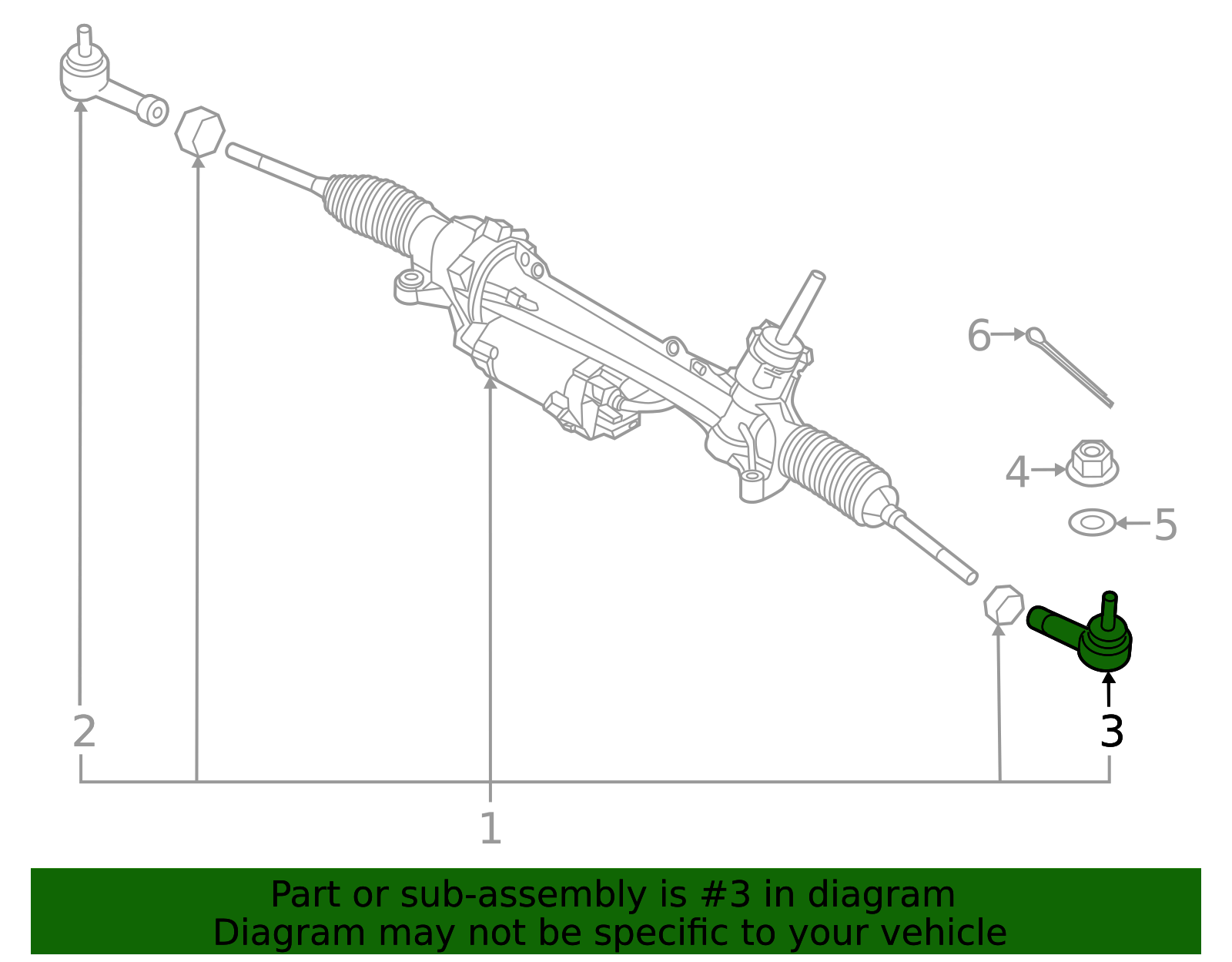 2023-2025 Hyundai Outer Tie Rod 56820-CU000 | QuirkParts