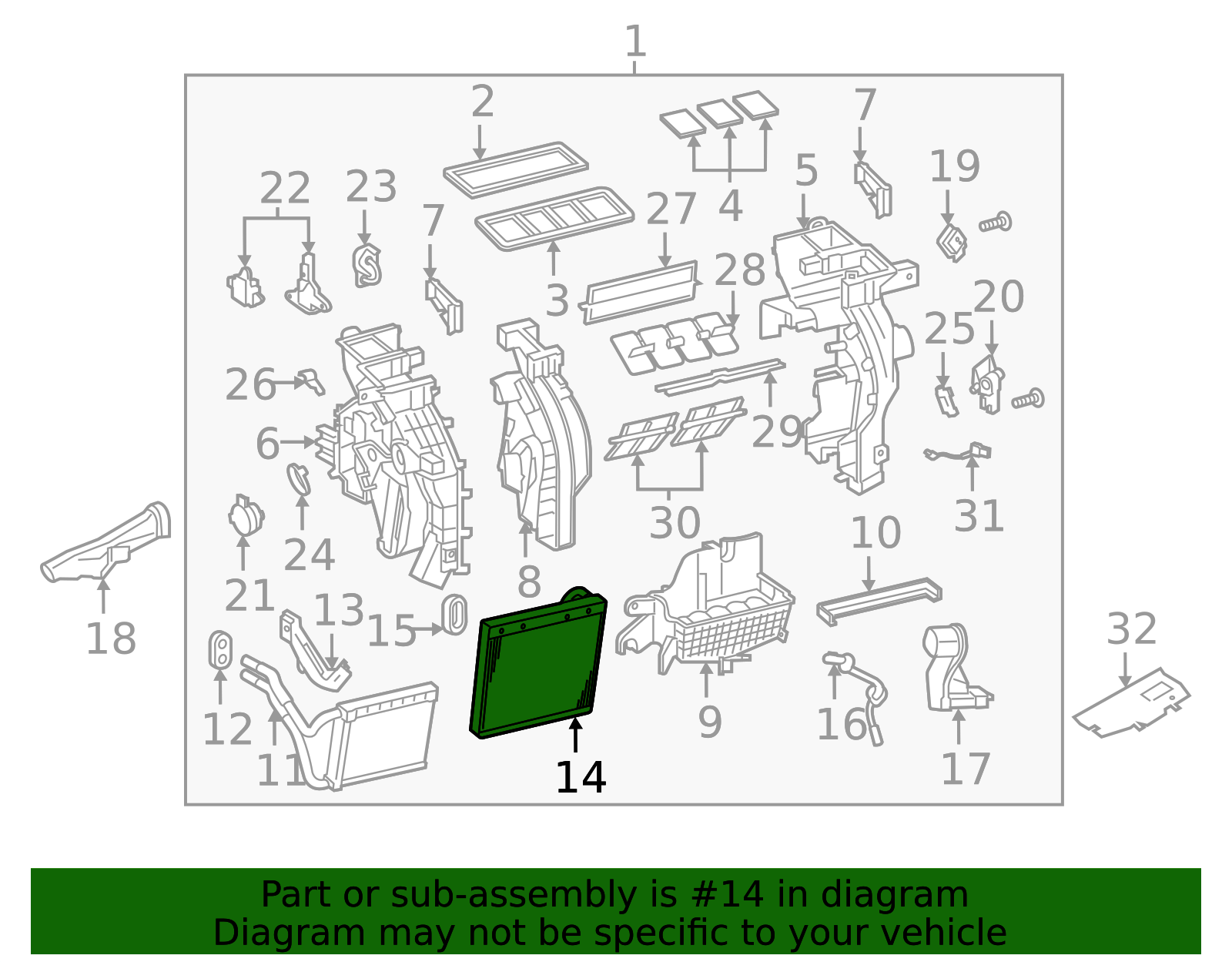 97139-S9000 - Evaporator Core 2020-2025 Kia Telluride | Kia.Parts Store