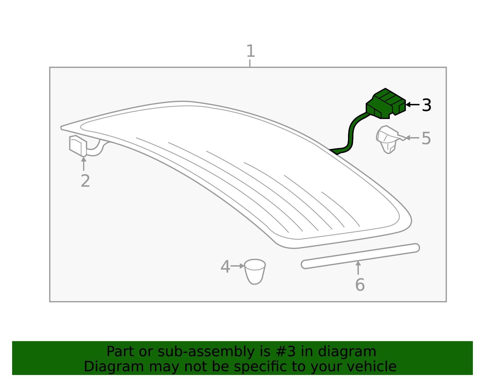 3B0-972-712 - Lift Gate Glass Connector 2018-2025 Audi | Audi OEM Parts
