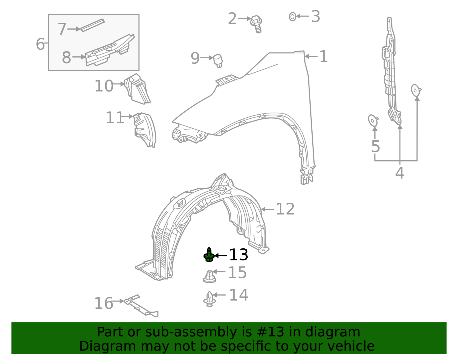 90159-60623 - Wheel Opening Molding Screw 2016-2025 Toyota | Longo ...