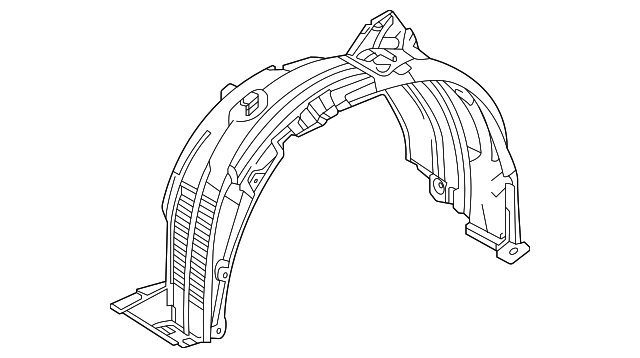 53805-0E170 - Fender Liner 2020-2024 Toyota Highlander | Longo Toyota Parts