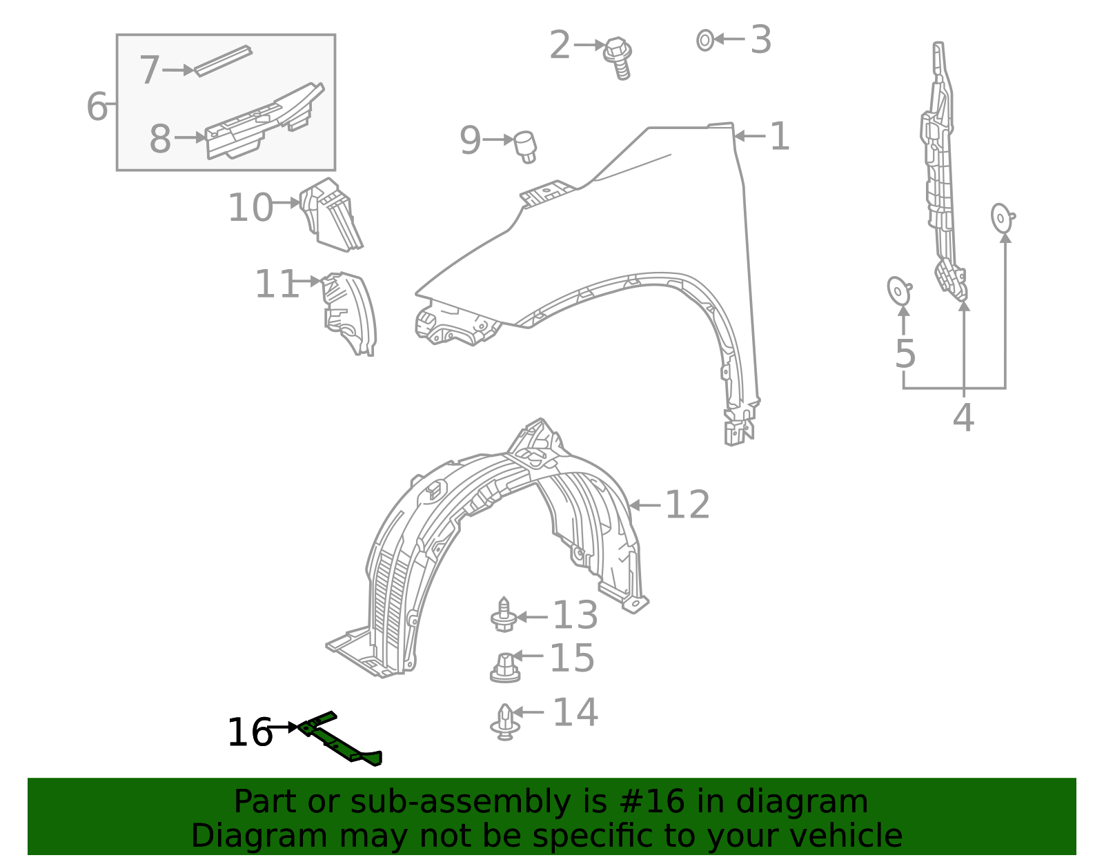 53851-0E080 - High-Quality Fender Liner Extension for 2020-2025 Toyota ...