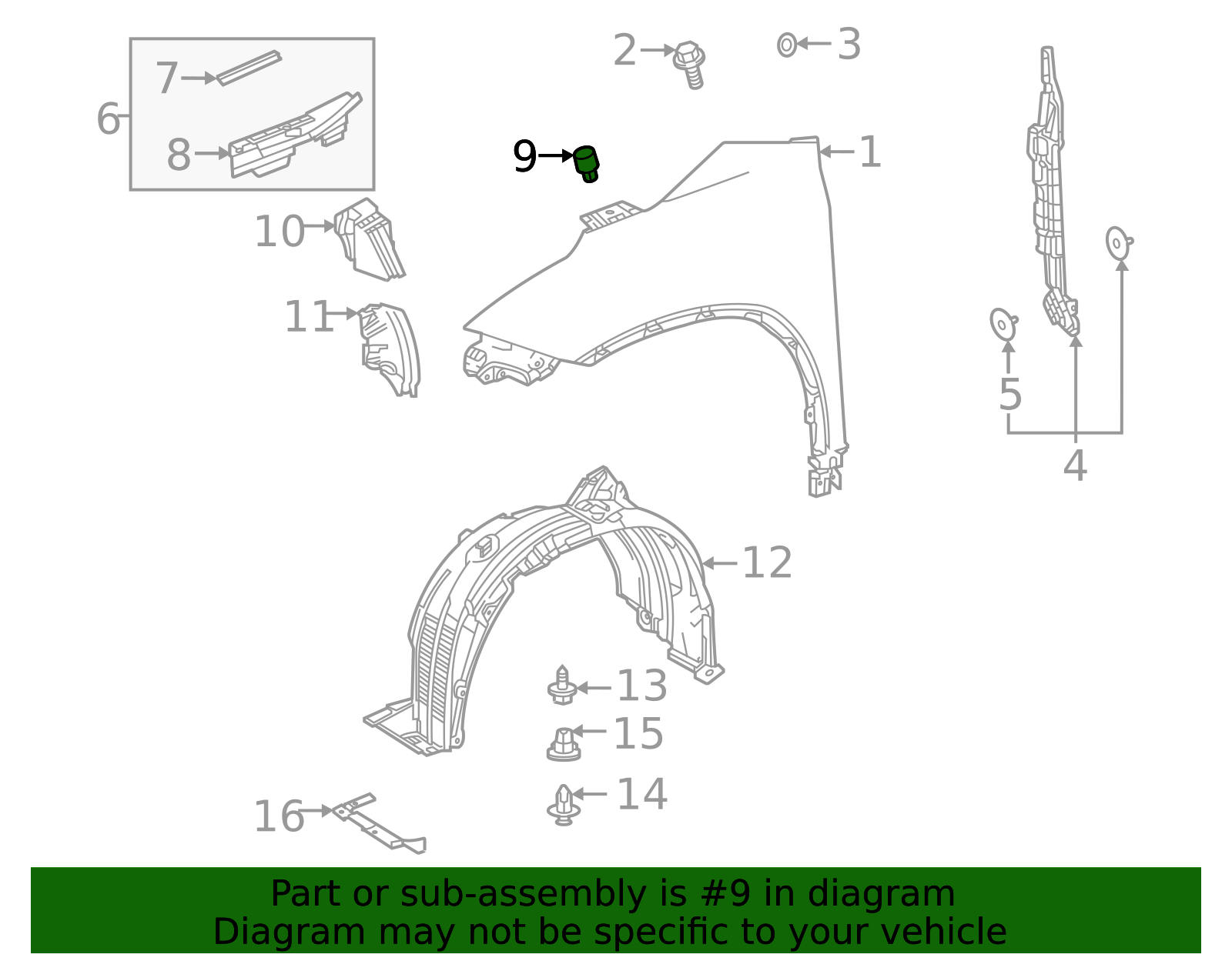 53384-0E010 - Hood Bumper - 2020-2025 Toyota Highlander | OEM Genuine ...