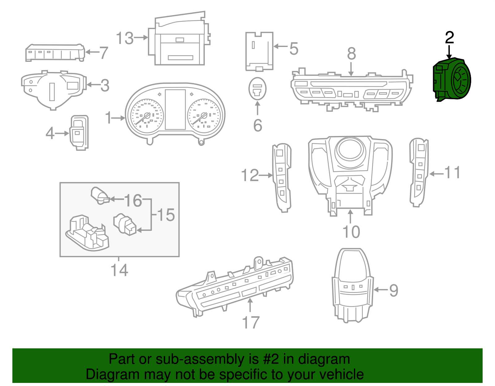 213-827-20-00-64 - Mercedes-Benz Clock 2016-2024 Mercedes-Benz ...