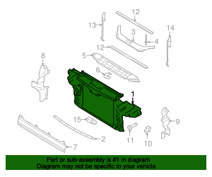 2007-2015 Audi Q7 Radiator Support 4L0-805-594-A | Audi OEM Parts Online