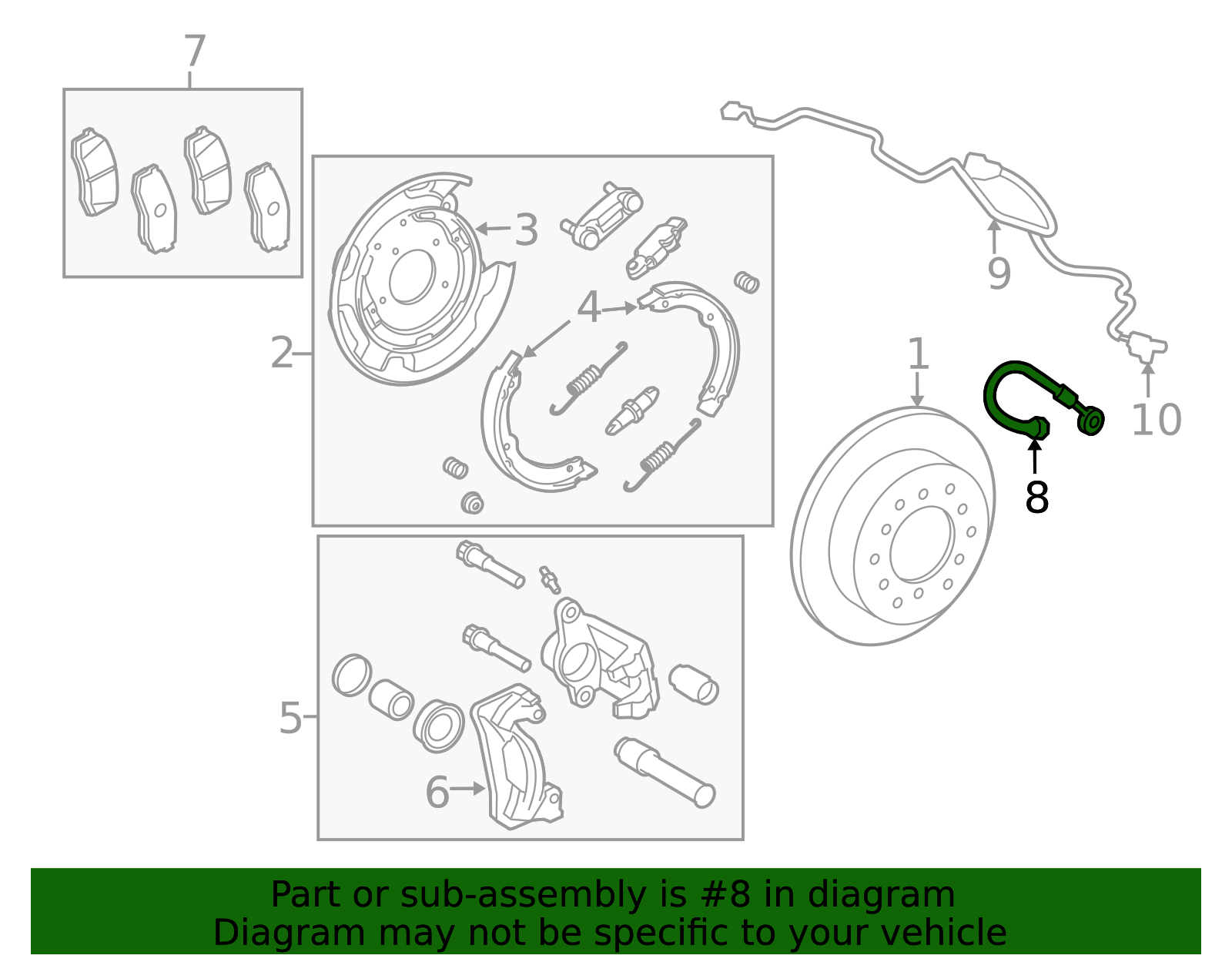 90947-A2089 - Brake Hose 2007-2021 Toyota Tundra | Toyota San Diego Parts