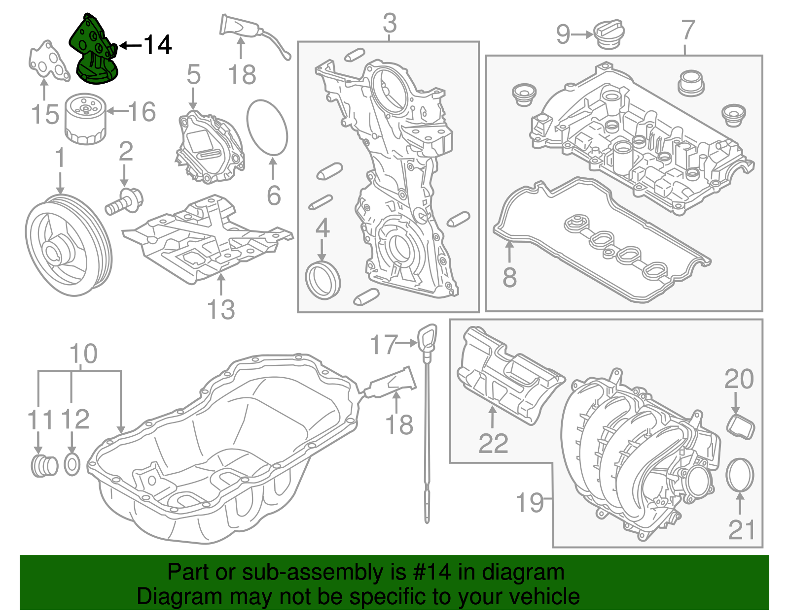 2012-2022 Mazda | Oil Filter Housing | PEDD-14-311 | Mazda Online Parts