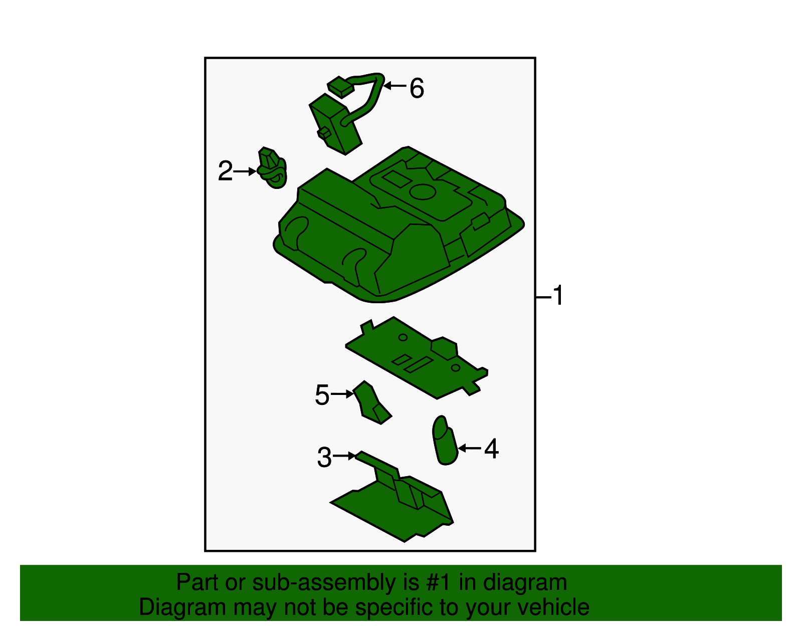 63650-06381-B0 - Overhead Console - 2012-2017 Toyota Camry | Nucar ...