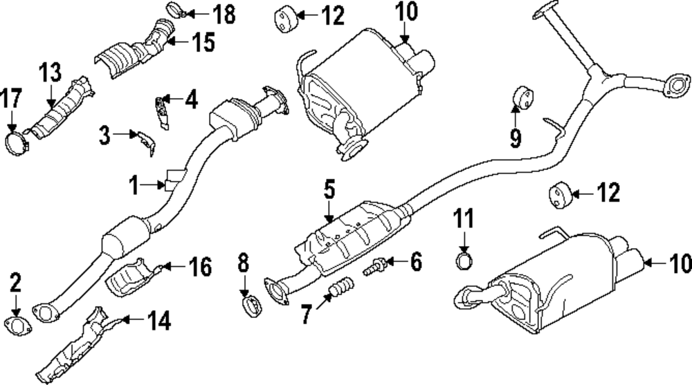 44651AJ140 - 2022-2024 Subaru WRX - Exhaust Shield | Subaru Parts HQ