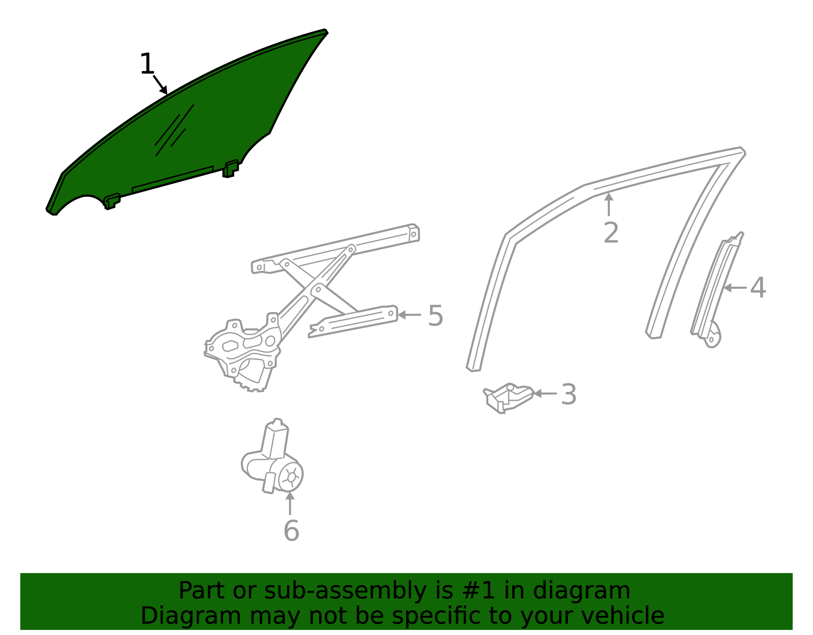 2014-2020 Lexus Door Glass 68101-53070 | OEM Parts Online