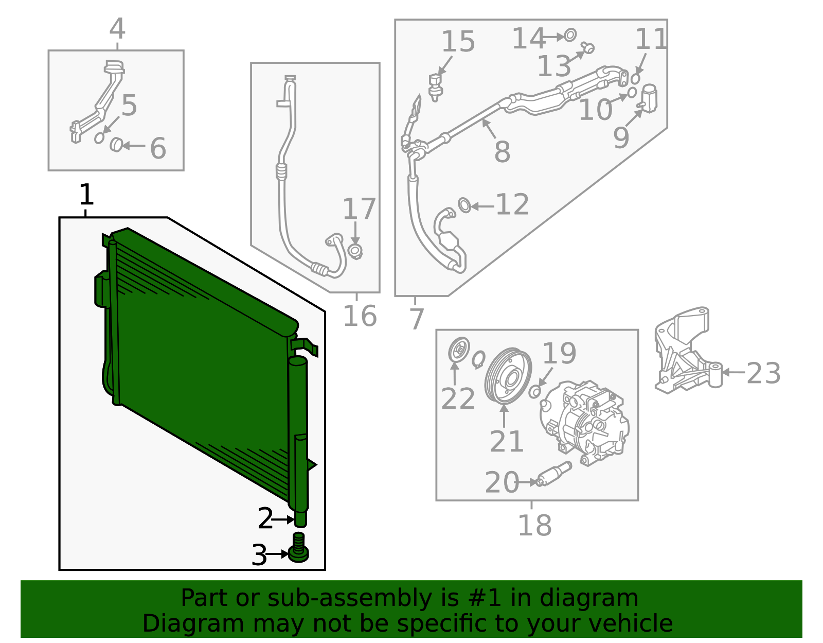 2021-2025 Kia Sorento | A/C Condenser | 97606-P2500 | Kia Auto Parts