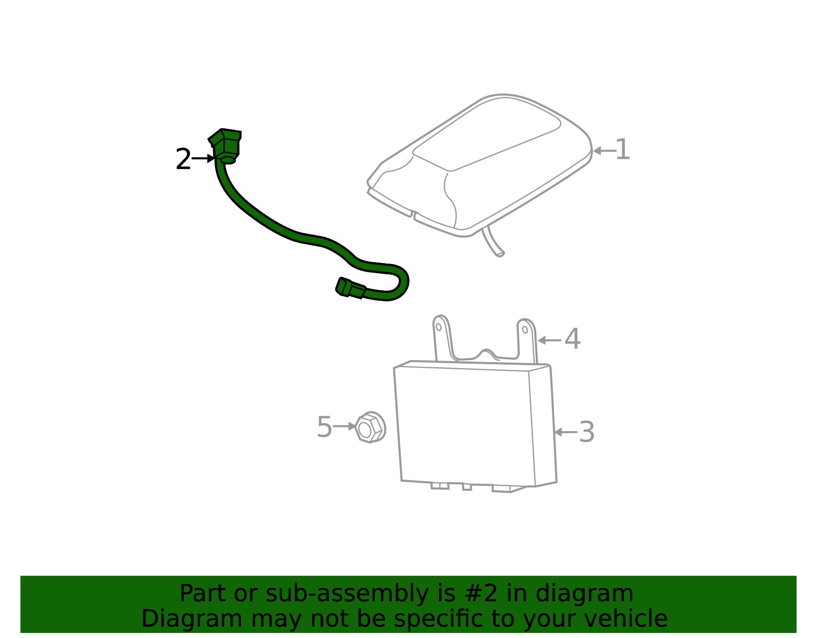 2010-2014 Mopar Antenna Base 5064861AD | Mopar Parts Canada