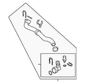 3C0-122-051-BQ - Lower Hose 2008-2017 Volkswagen | Wolfsburg Parts Direct