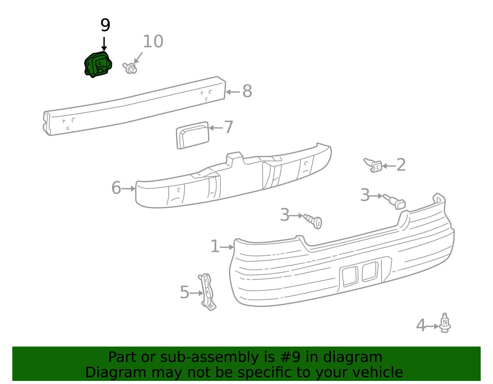 1998-2002 Toyota Corolla 1998-2002 Toyota Corolla - Bumper Bracket ...