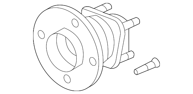 2011-2016 Chevrolet Rear Wheel Hub and Bearing Assembly with Wheel ...