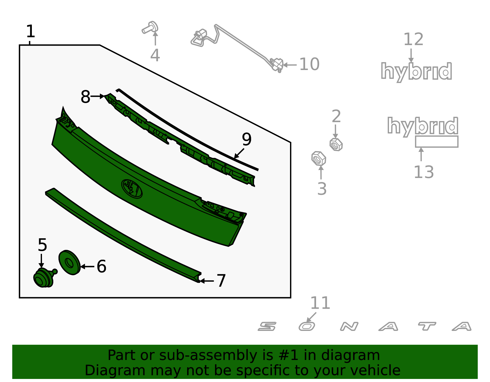 87380-L5011 - High-Quality Rear Molding for 2020-2023 Hyundai Sonata ...