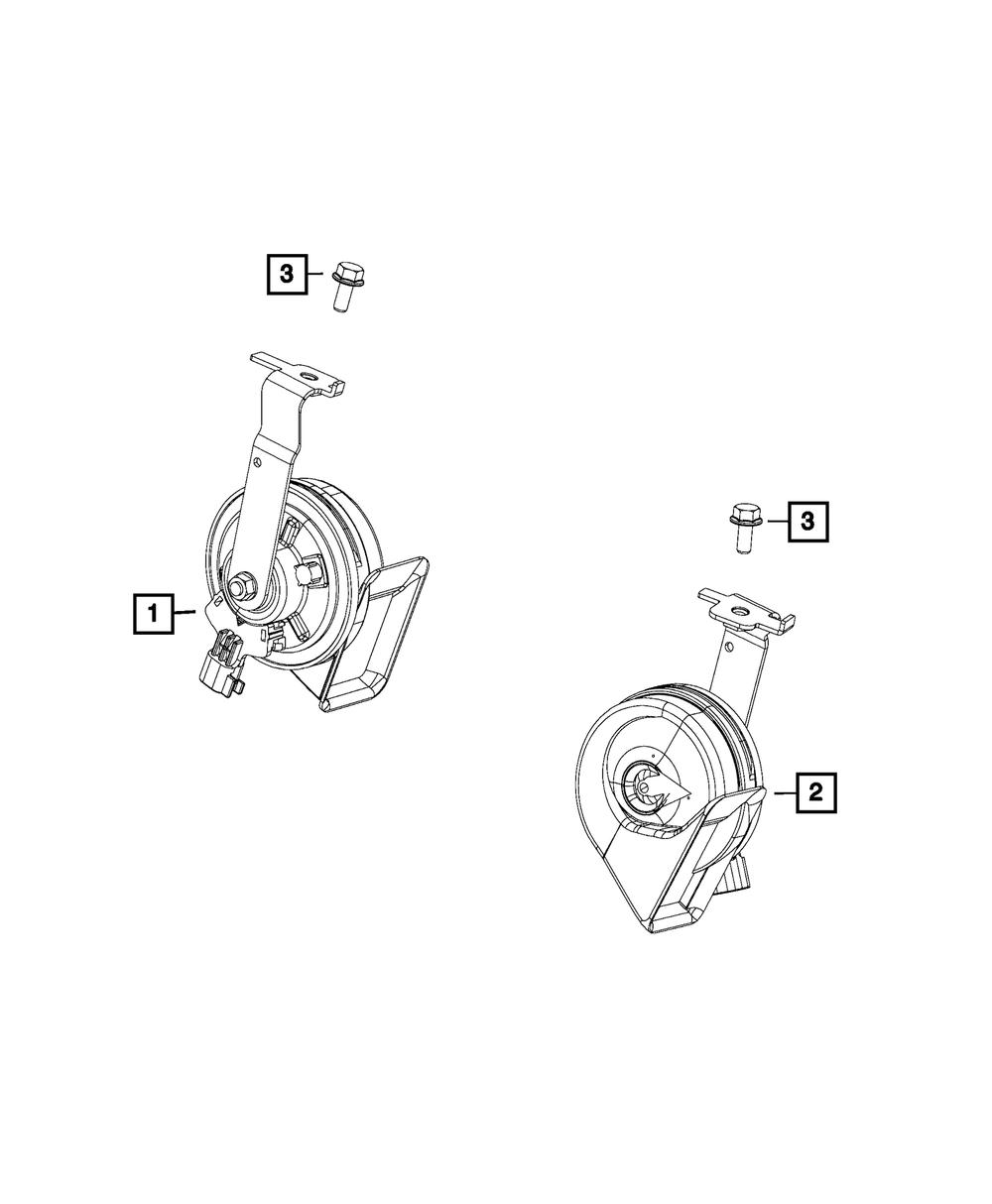 68404306AA - Horn 2015-2019 Ram ProMaster City | Mopar Parts Delivered