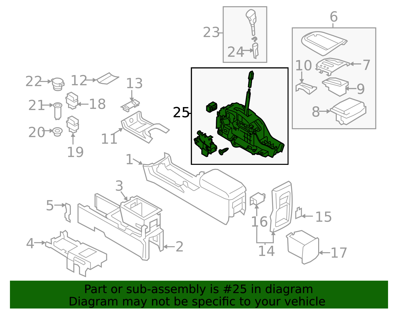 34901-1AA1E - Gear Shift Assembly 2009-2014 Nissan Murano | Official ...