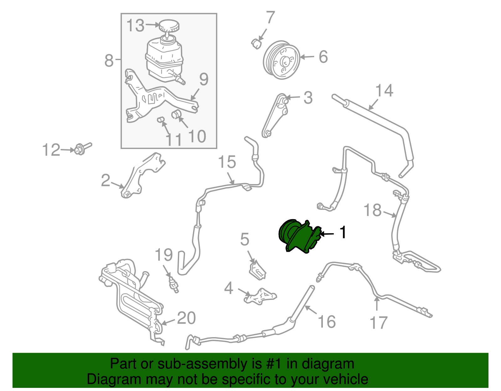 44320-48040 - Power Steering Pump For 2004-2006 Lexus RX330 | Lexus OE ...