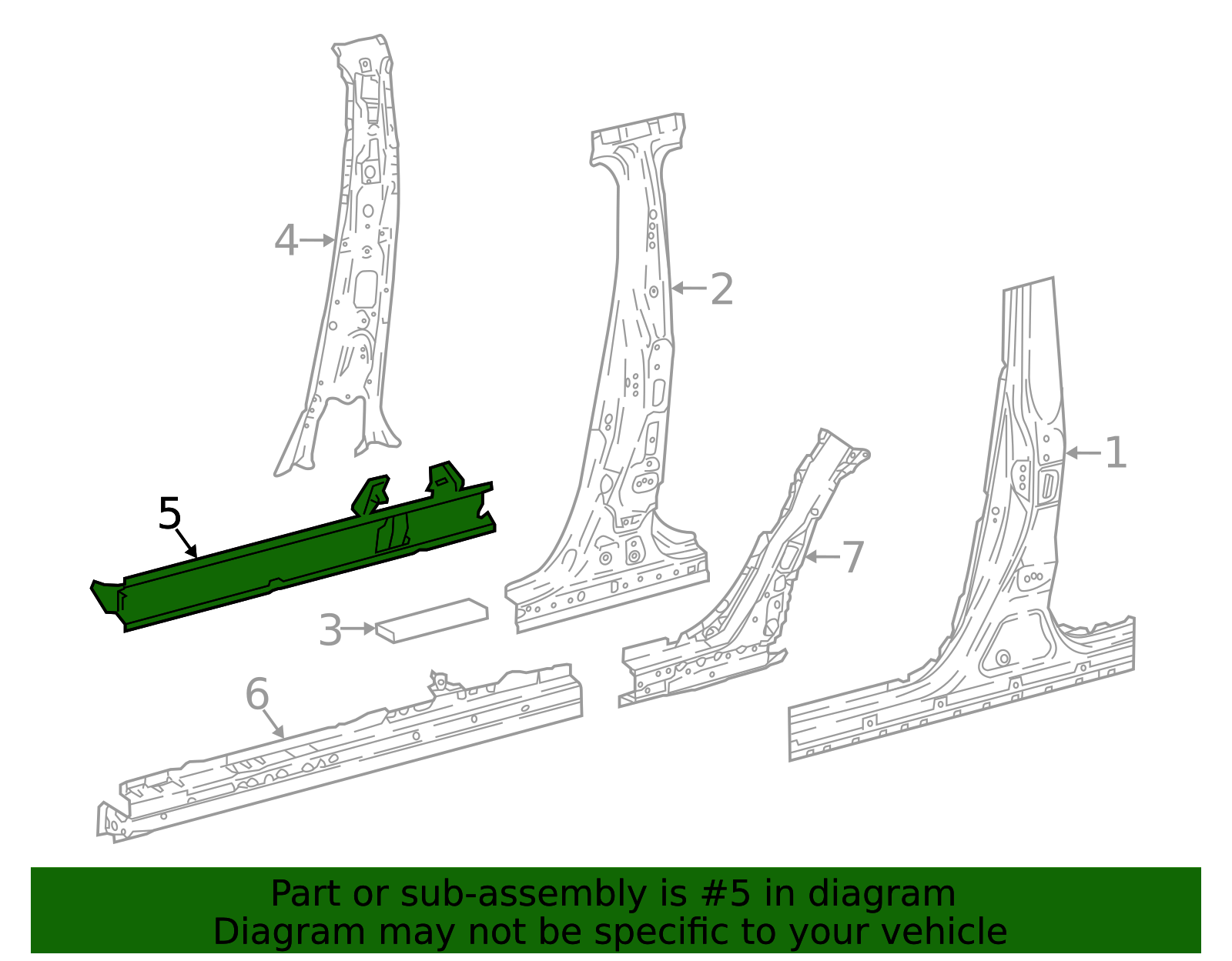 57401-F4011 - 2018-2022 Toyota C-HR - Inner Rocker | Discount Parts Monster