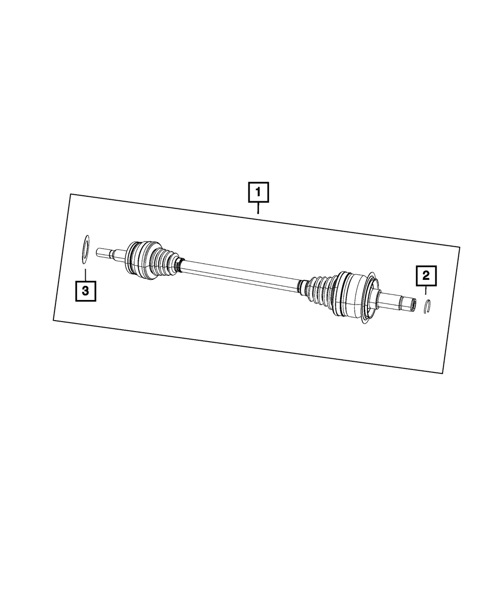 2015-2023 Mopar Axle Half Shaft, Left 53010749AA | My Mopar Parts