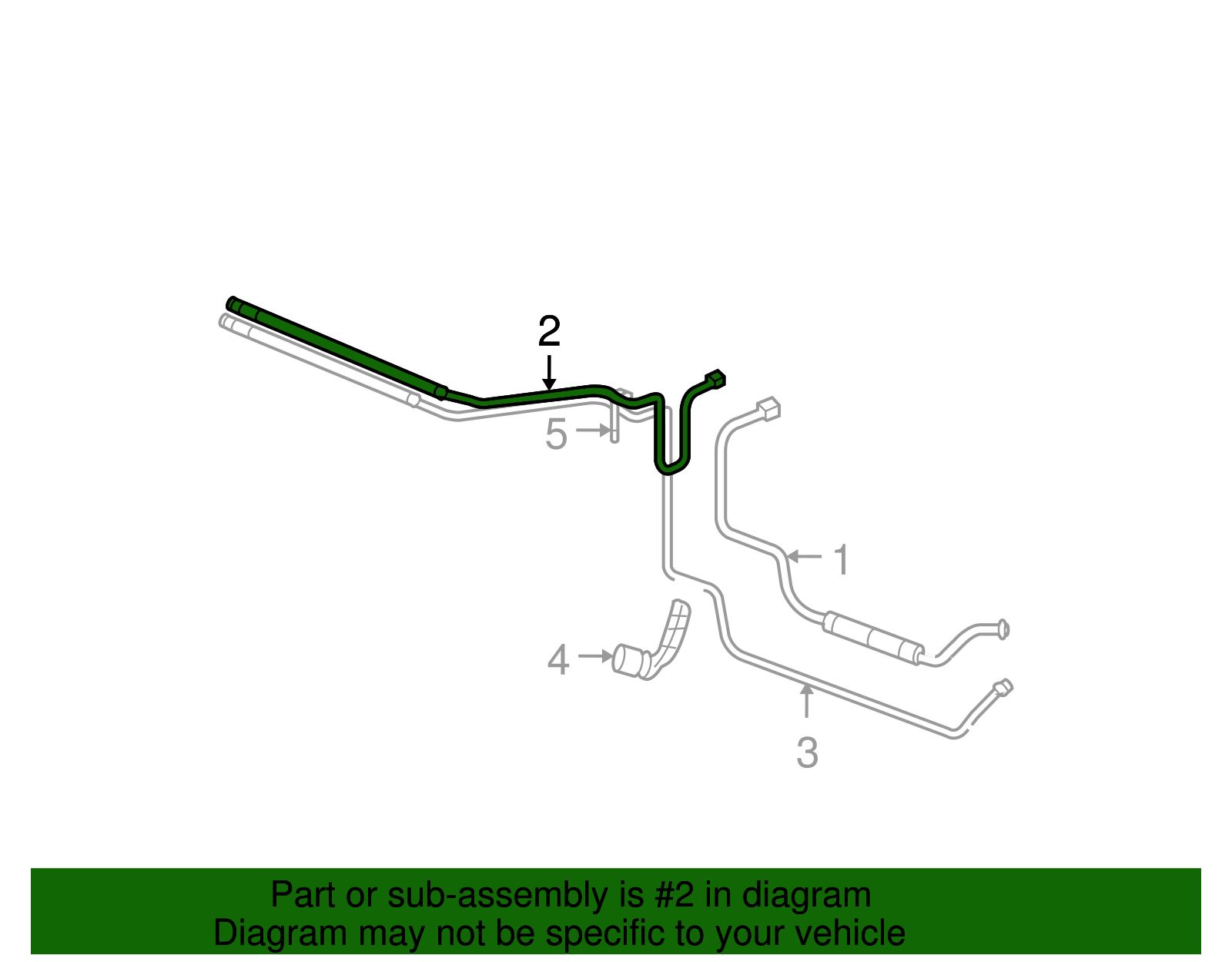 2005-2009 Dodge Hose 52028922AL | Mopar Parts Canada