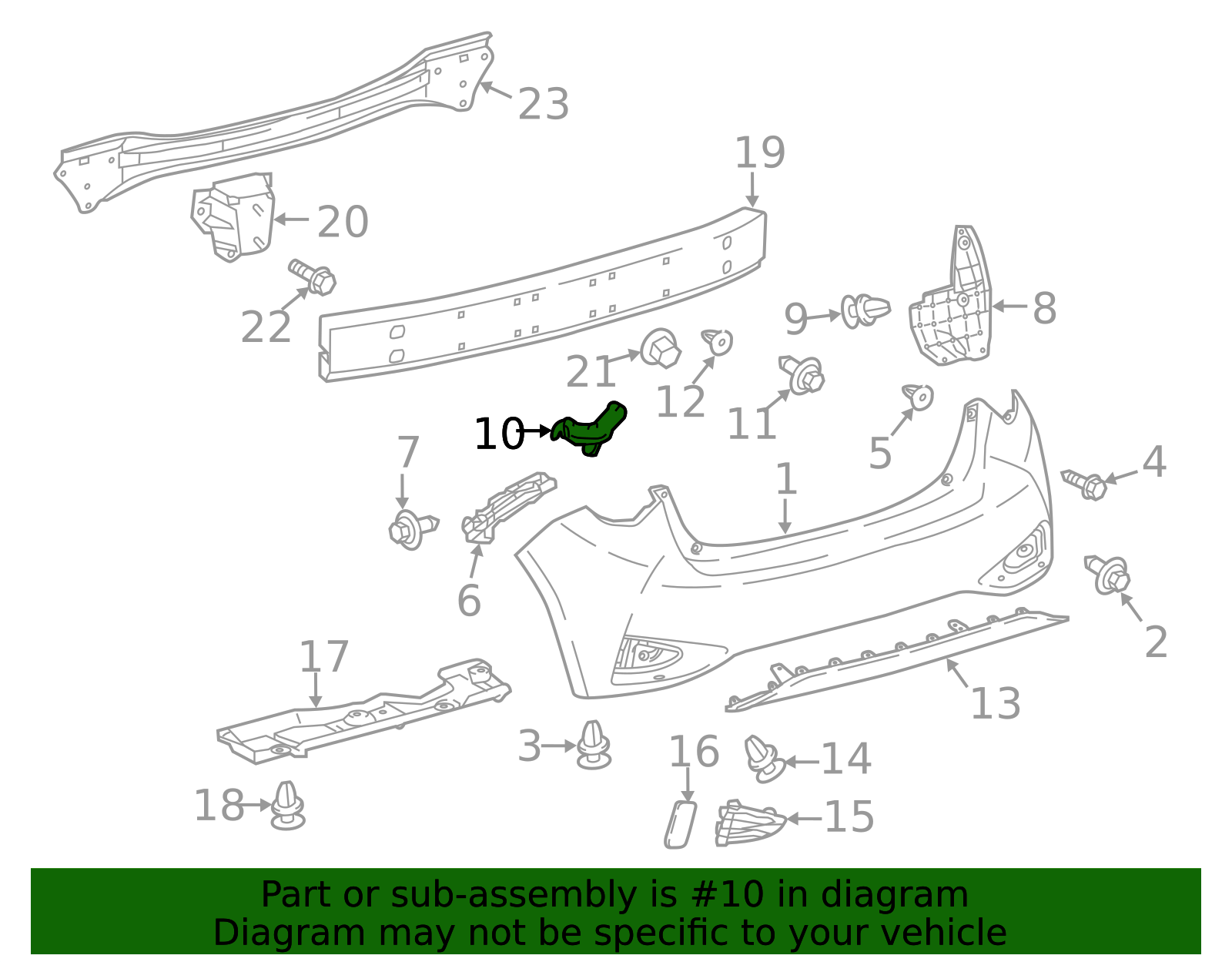 2018 Toyota Yaris Side Retainer 52576-0D450 | Toyota Parts Center
