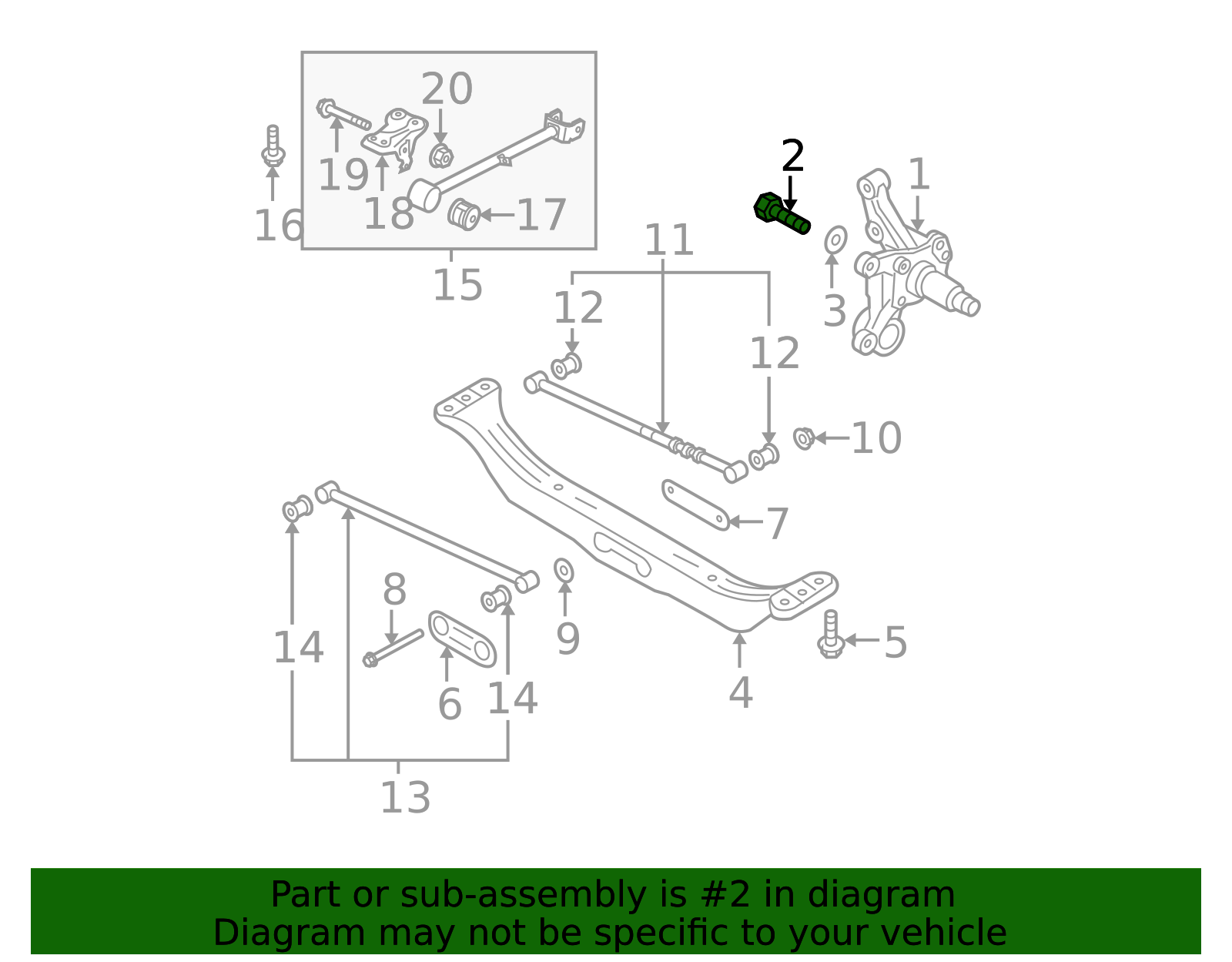 2004-2009 Kia Knuckle Bolt 51711-2F000 | QuirkParts