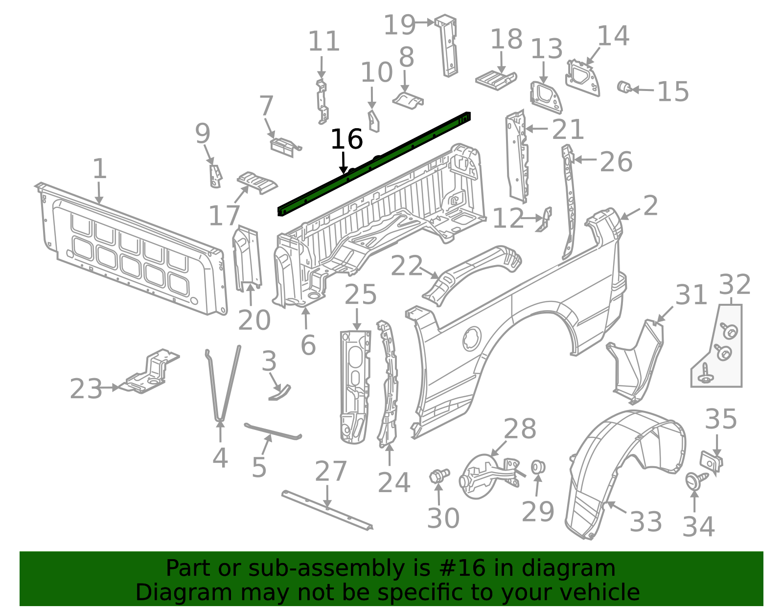 Cargo Rail, Right 68084030AC | Mopar Parts Canada