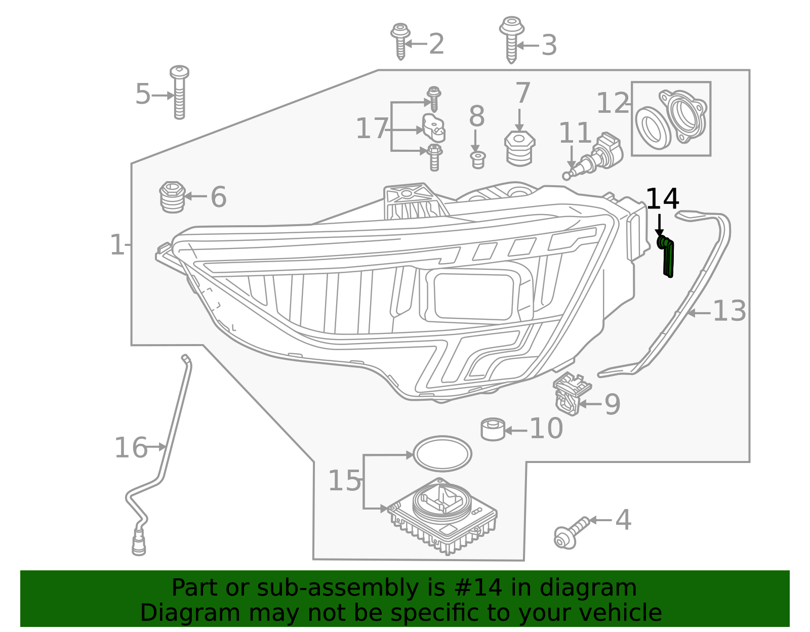 5JA-941-141 - High-Quality Headlight Housing Vent Tube for 2022-2025 ...
