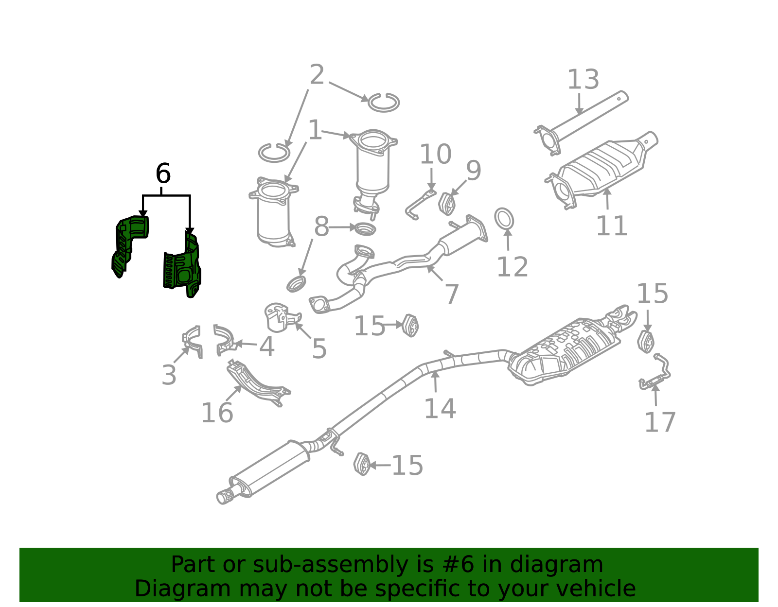 2007-2019 Ford Heat Shield 7T4Z-5E258-B | Ford OEM Parts Outlet