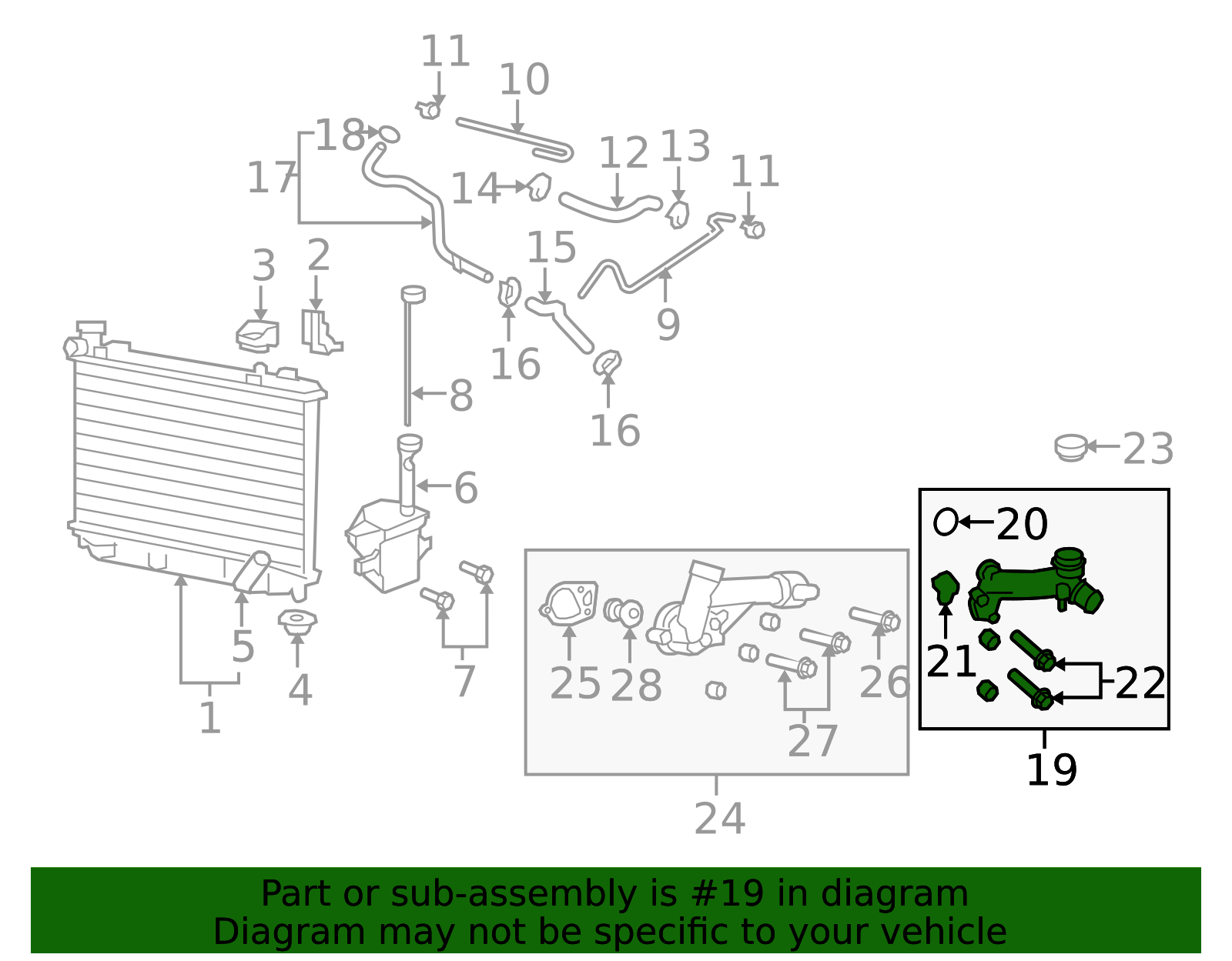2008-2009 Pontiac G8 Water Outlet 92068252 GM | GMPartsDirect.com